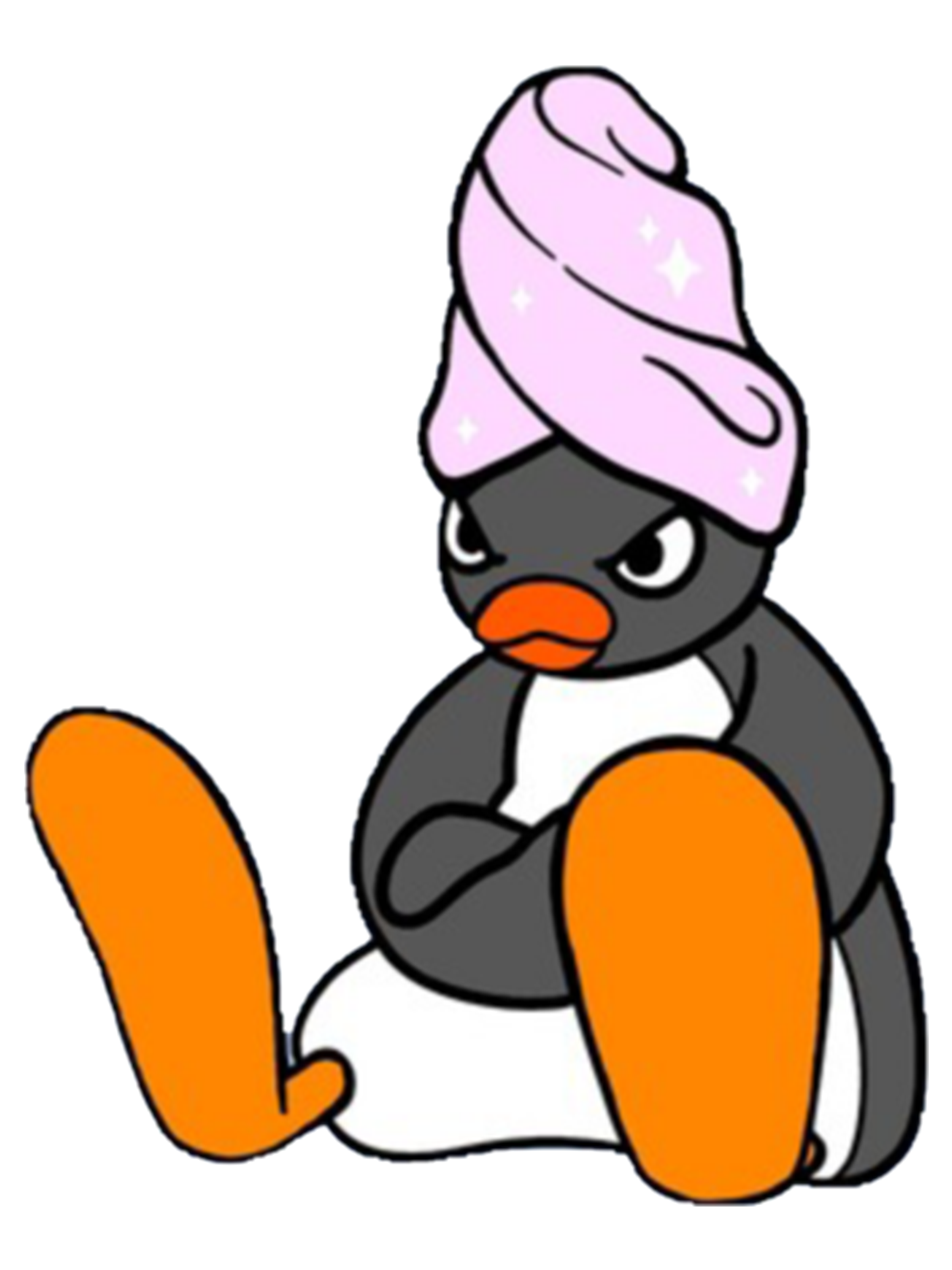 Angry Pingu Shower Official Merch | Inspire Uplift