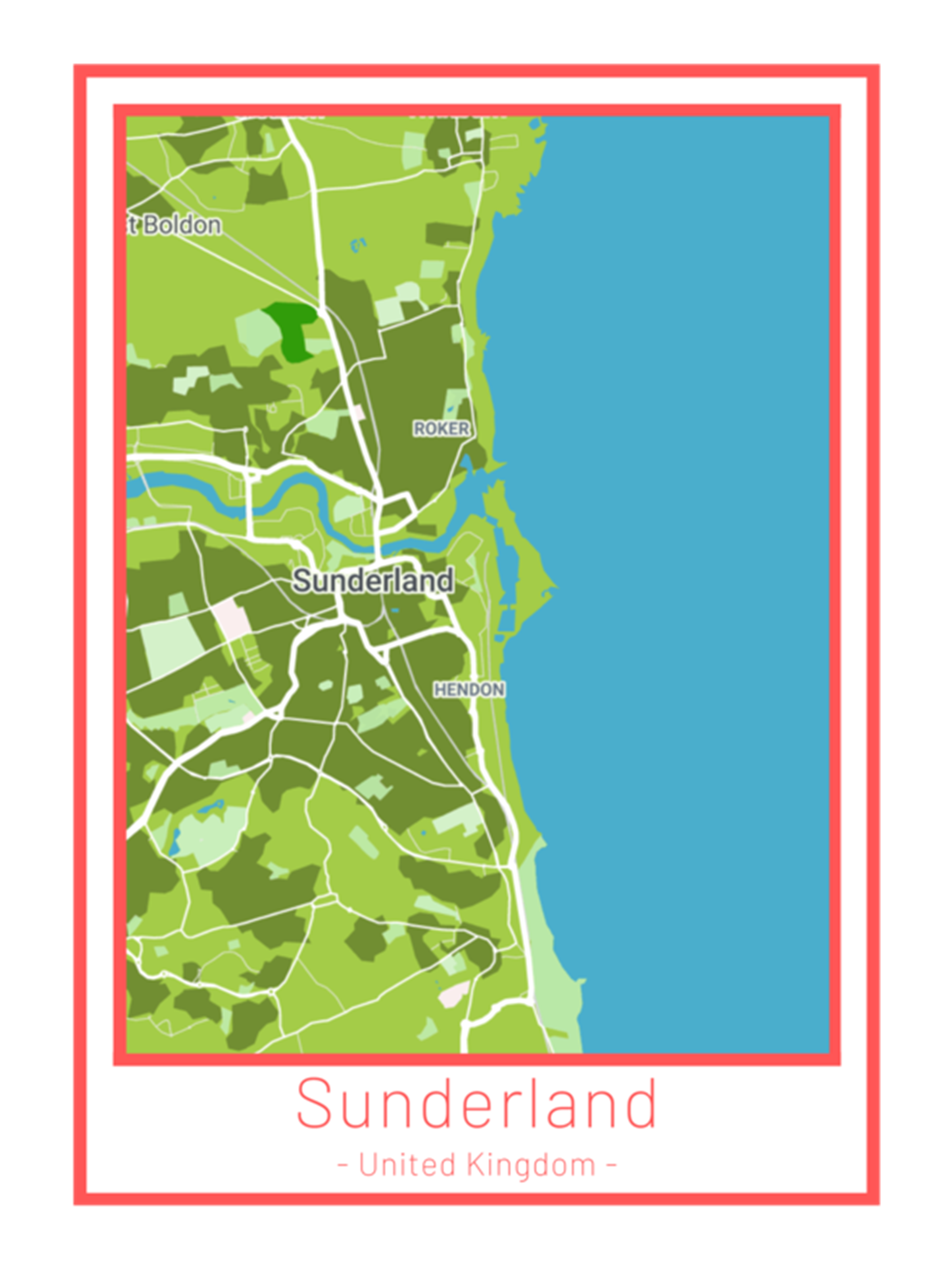City Of Sunderland Map | Inspire Uplift