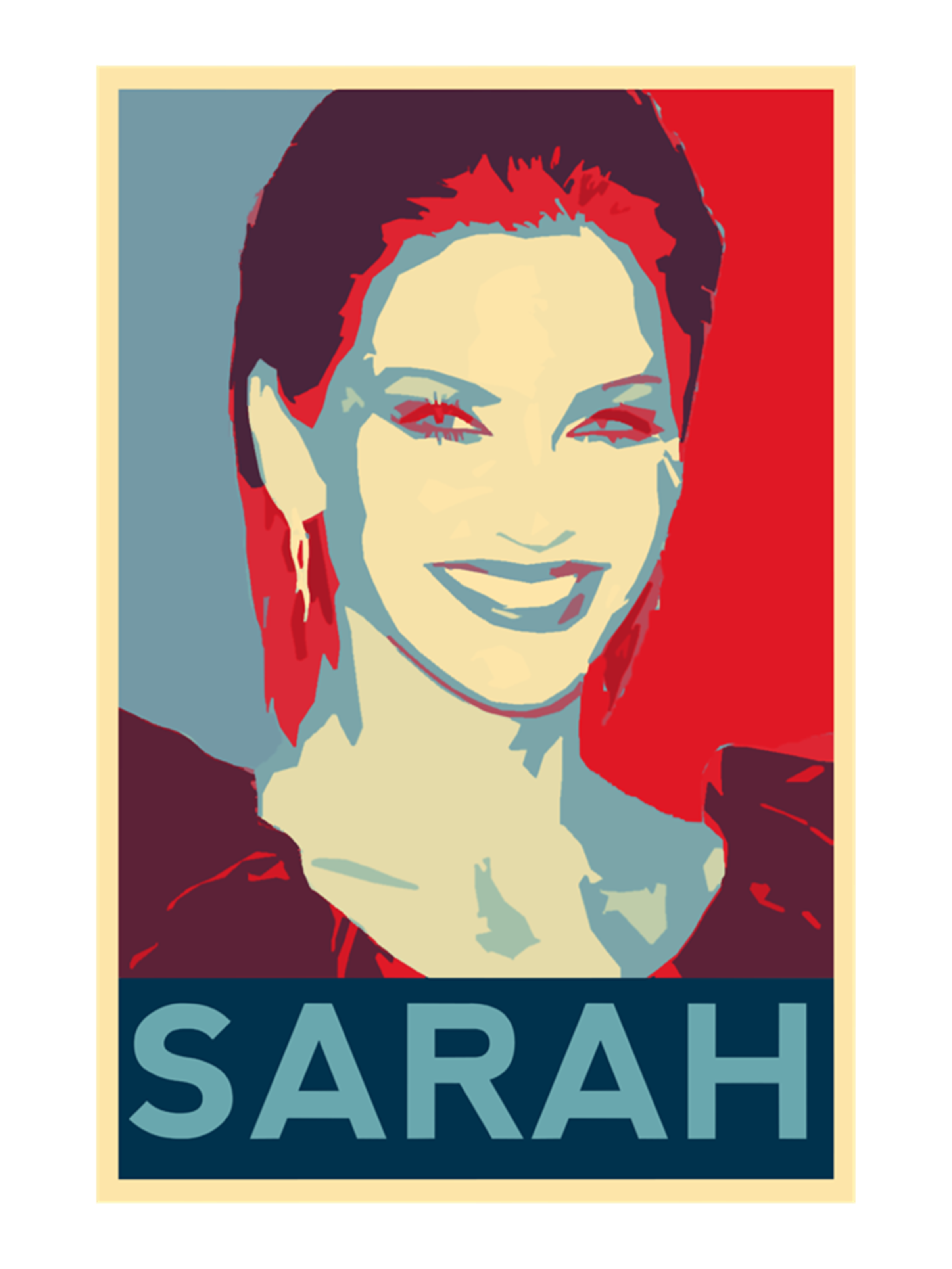 Retro Great Model Sarah Harding for President Tee | Inspire Uplift