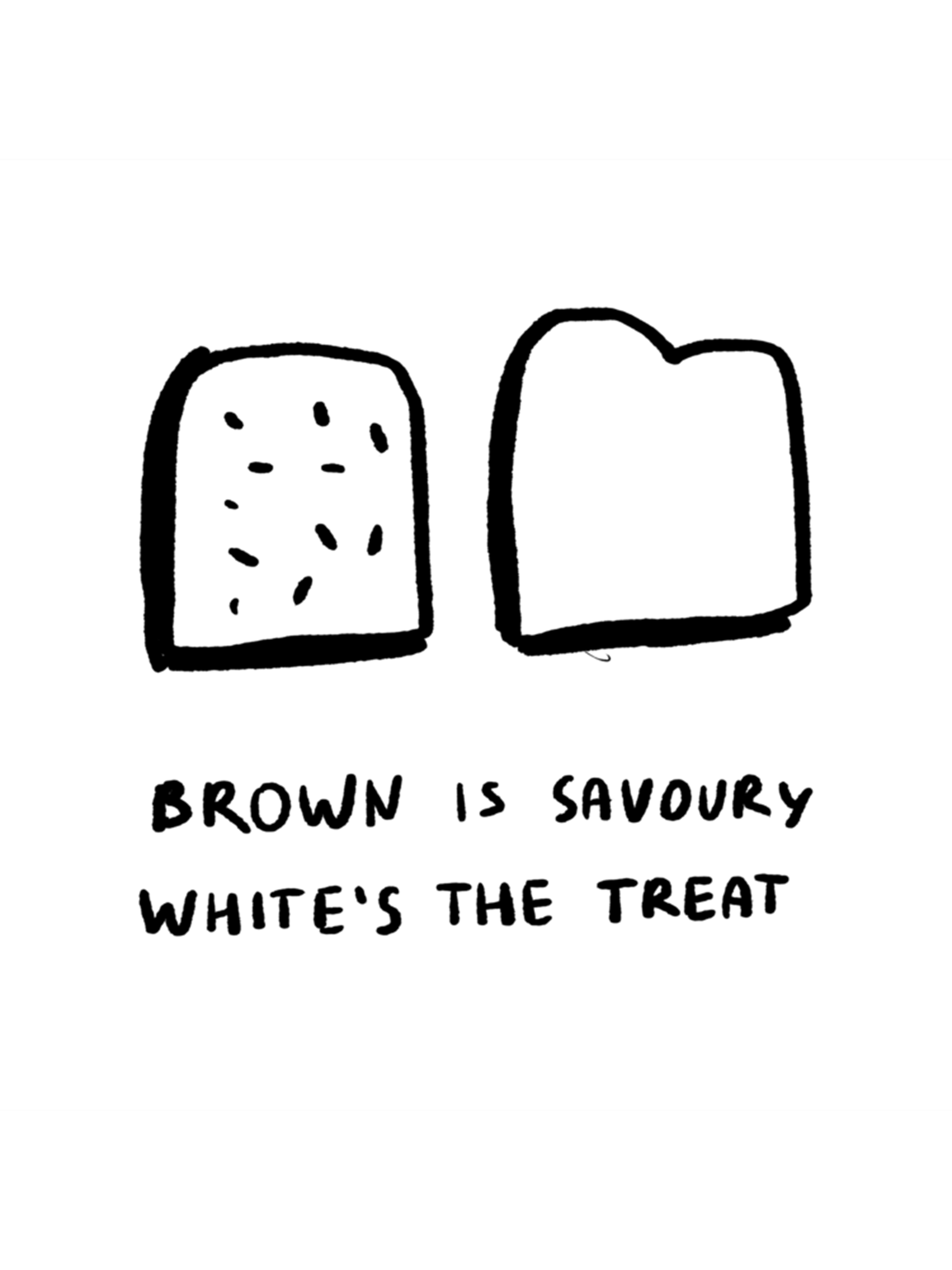 Brown is Savoury Whites the Treat | Inspire Uplift