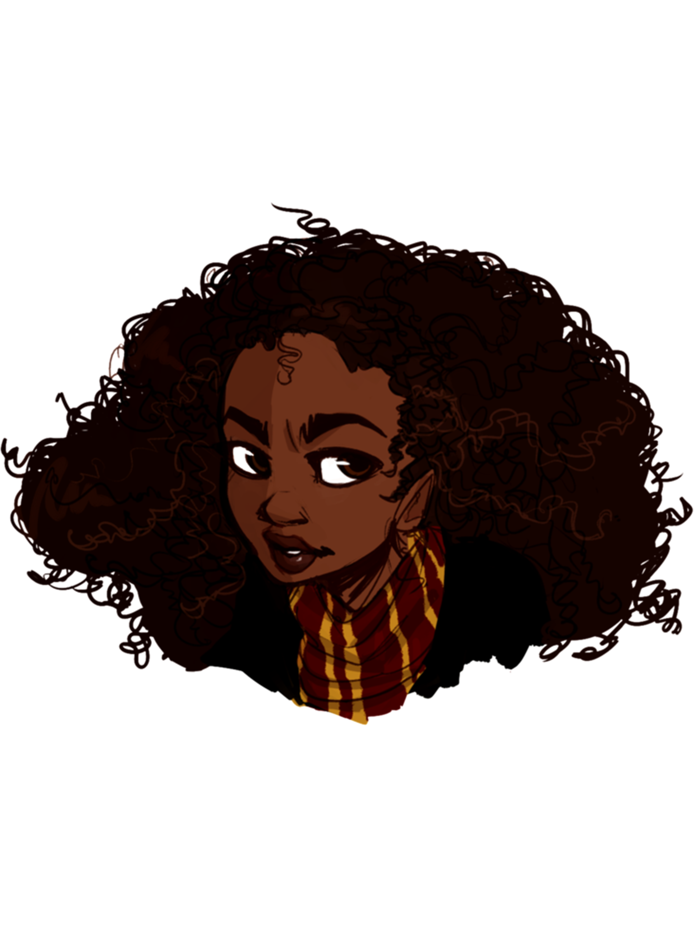Black Wizard Girl Cartoon | Inspire Uplift
