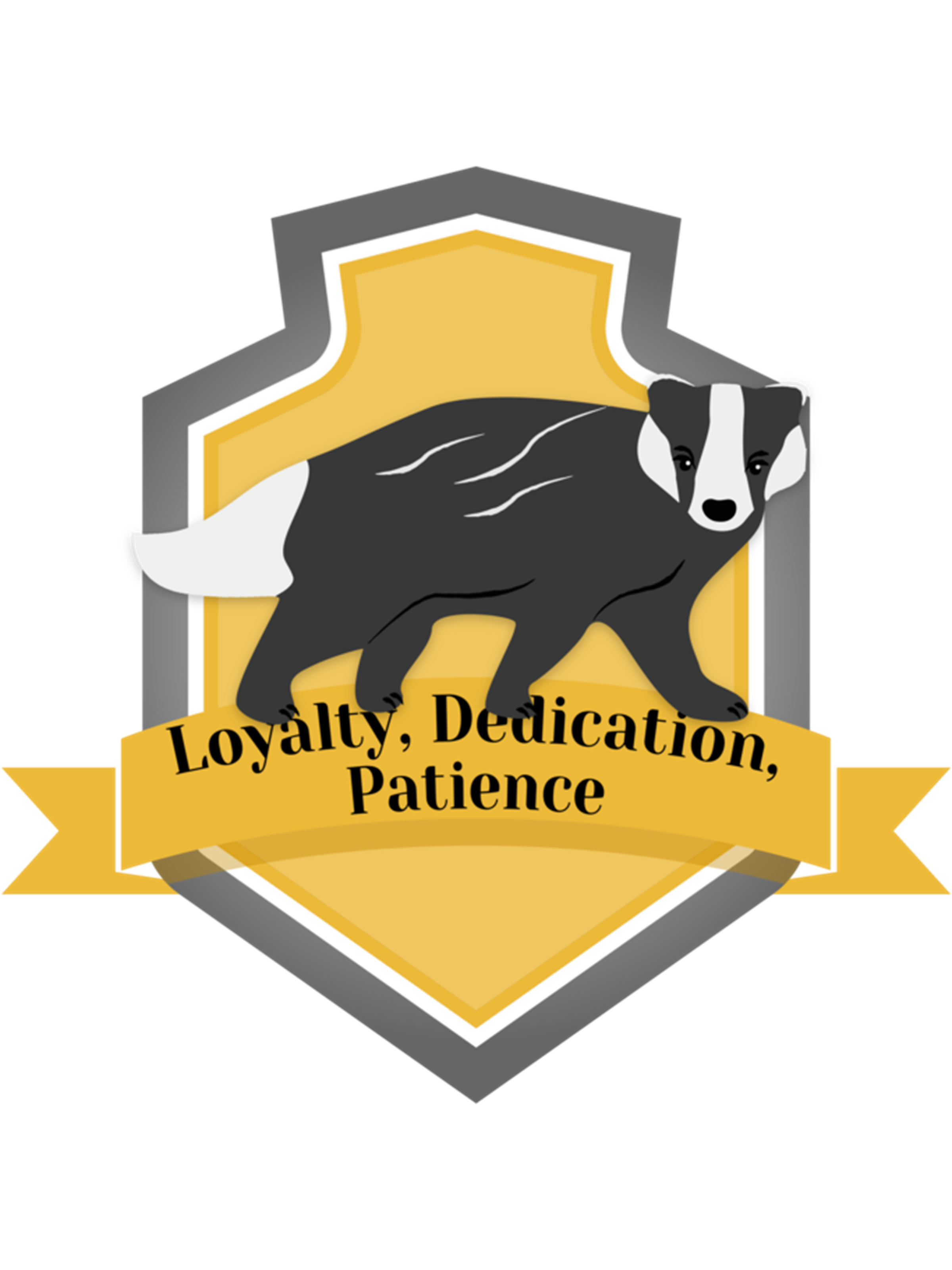 Loyalty Dedication Patience Potterhead Emblem | Inspire Uplift