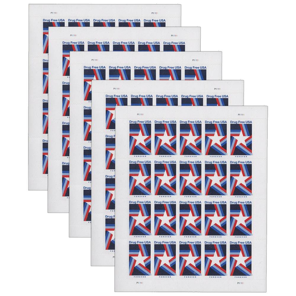 Drug Free 2020 USPS Stamps – All Brand New Forever Stamps 10 | Inspire ...