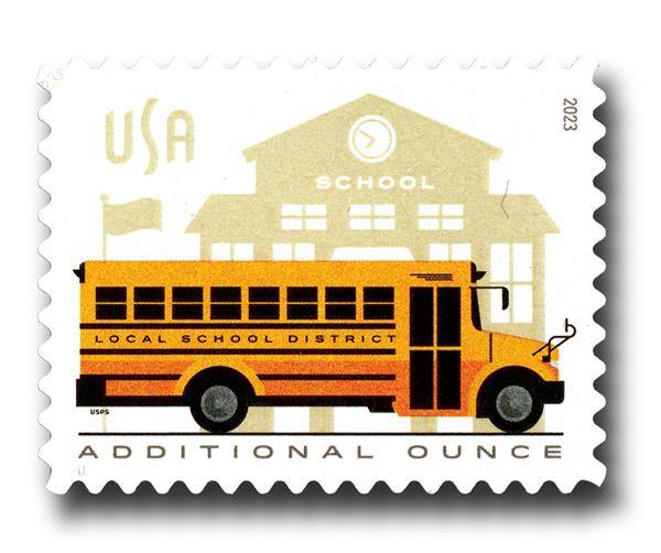 School Bus 2023 Stamps - Elevate Your Celebration Invitation | Inspire ...