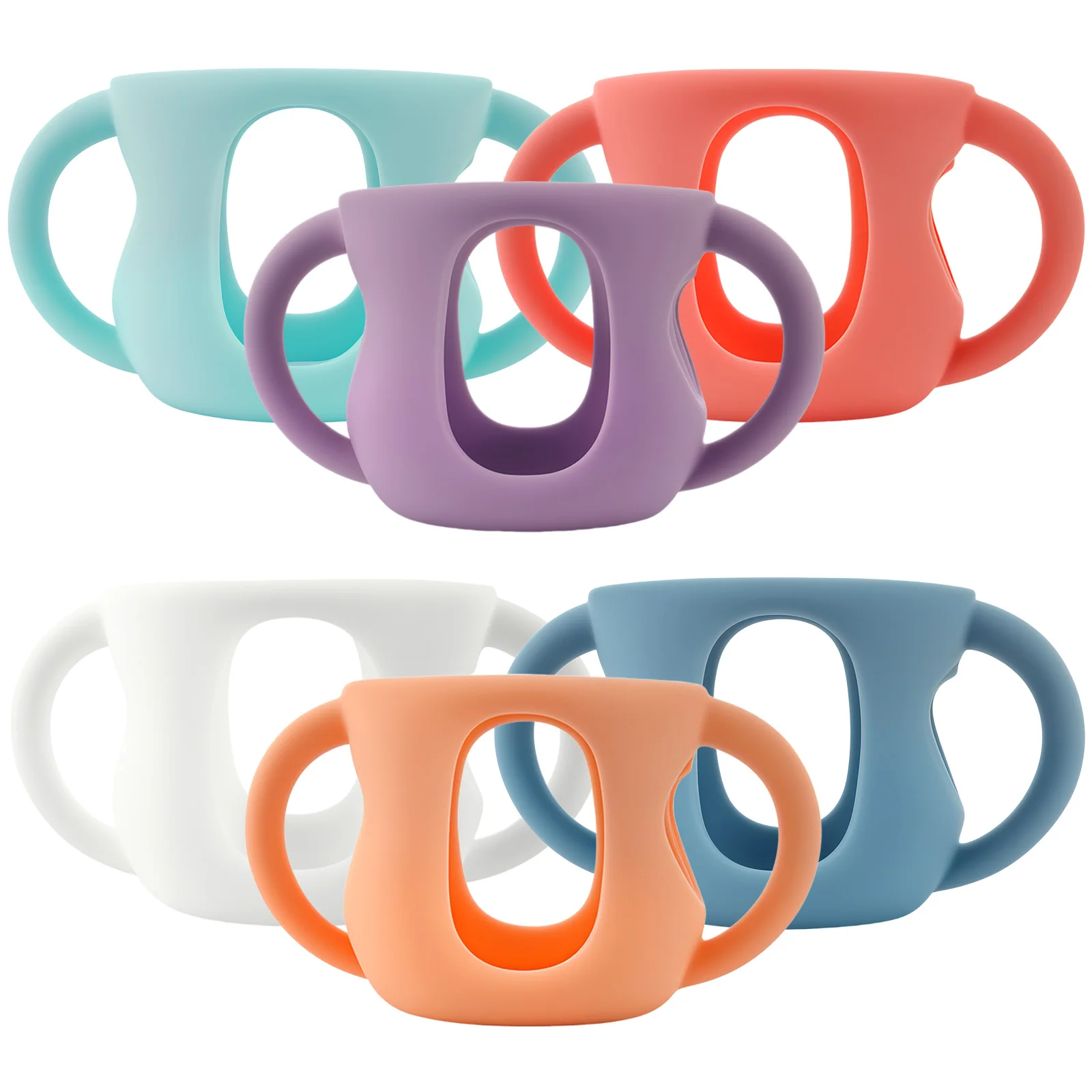 Silicone Baby Bottle Cover with Handle Heat Resistant Sleeve | Inspire ...