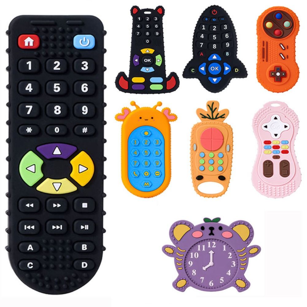 Baby Silicone Teether, Remote Control Shape, Pain Relief | Inspire Uplift