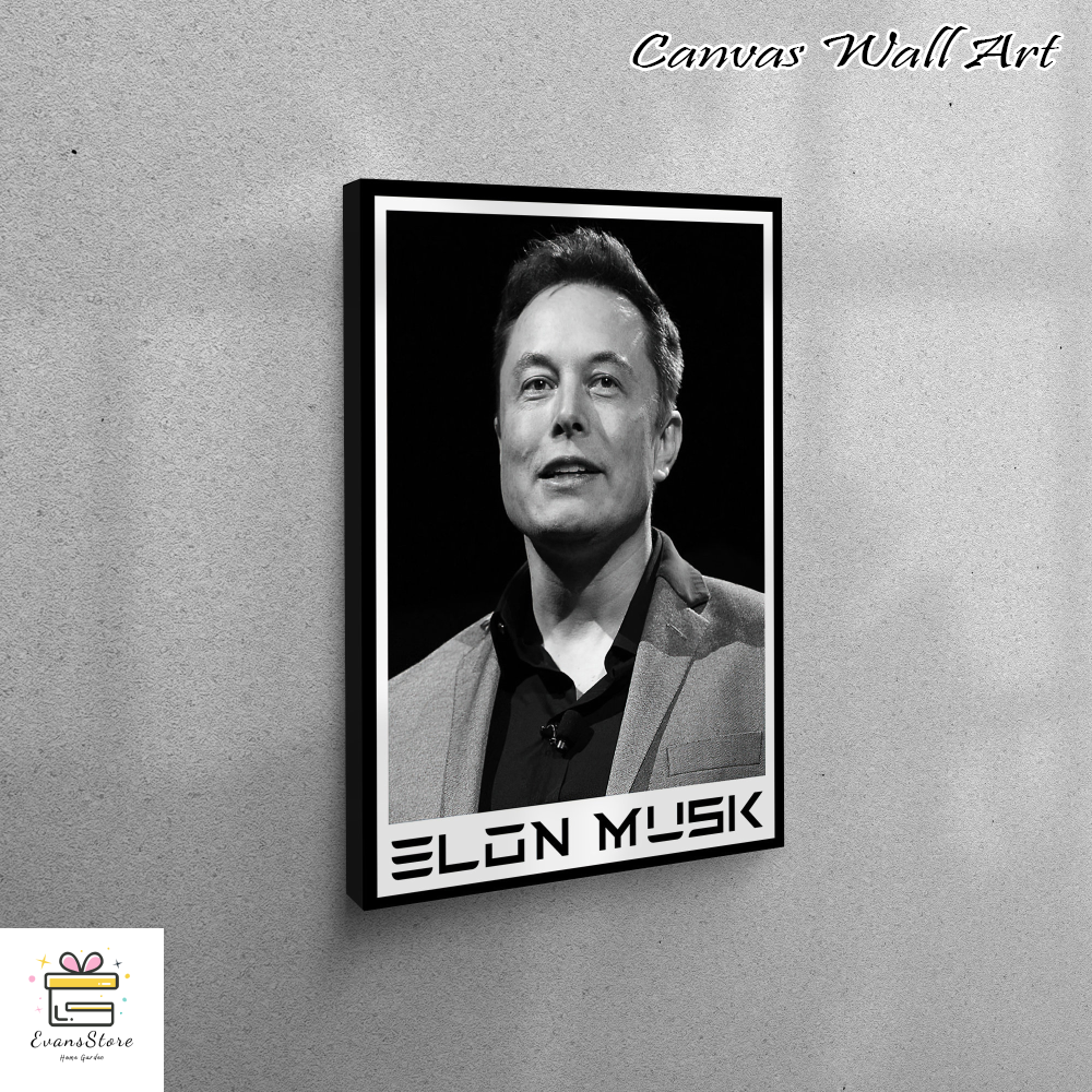 Large Canvas, Canvas Art, Large Wall Art, Elon Musk, Famous | Inspire ...