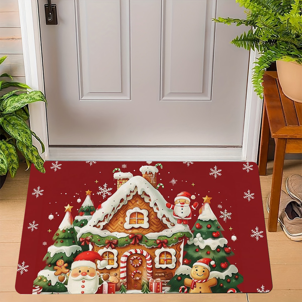 Christmas Welcome Doormat, Kitchen Rug, Home Decor Mat | Inspire Uplift