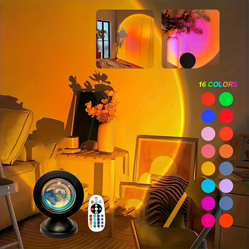 Mini Sunset Lamp Colors Remote Control for Home Decor | Inspire Uplift