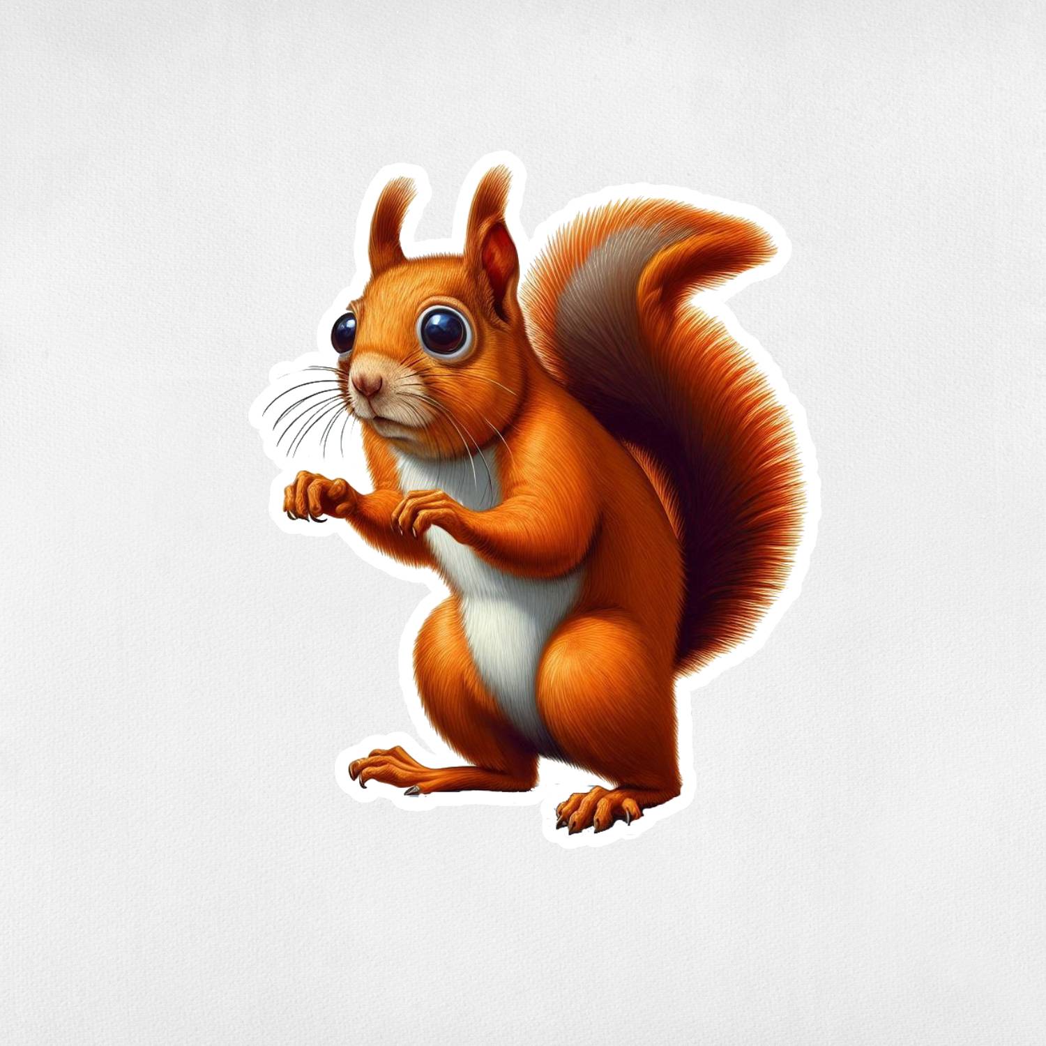 Squirrel Sticker, Squirrel Vinyl Sticker For Laptops, Cars, | Inspire ...