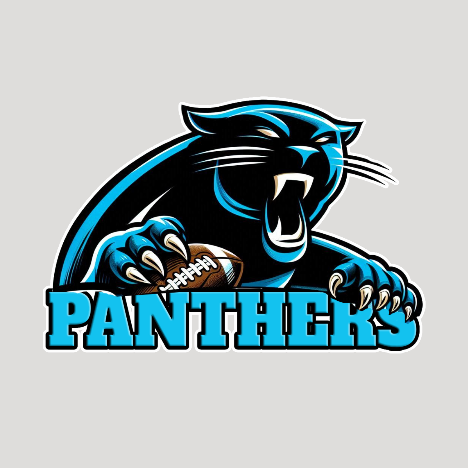 carolina panthers logo sticker, carolina football logo. | Inspire Uplift