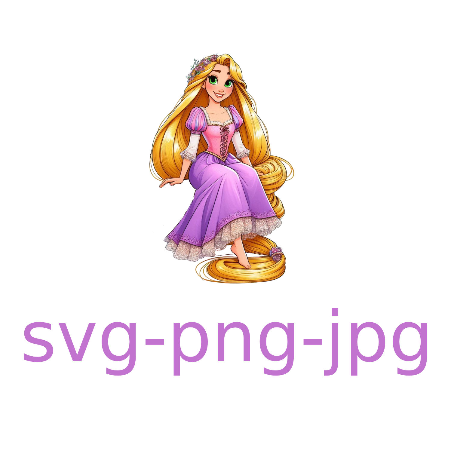 Rapunzel Svg, Disney Rapunzel Tangled Baby Svg, Disney Princ | Inspire ...