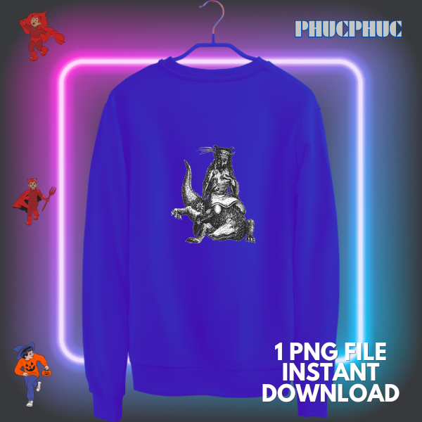 Agaress The Old Duke Riding Upon A Crocodile Vector Art | Inspire Uplift