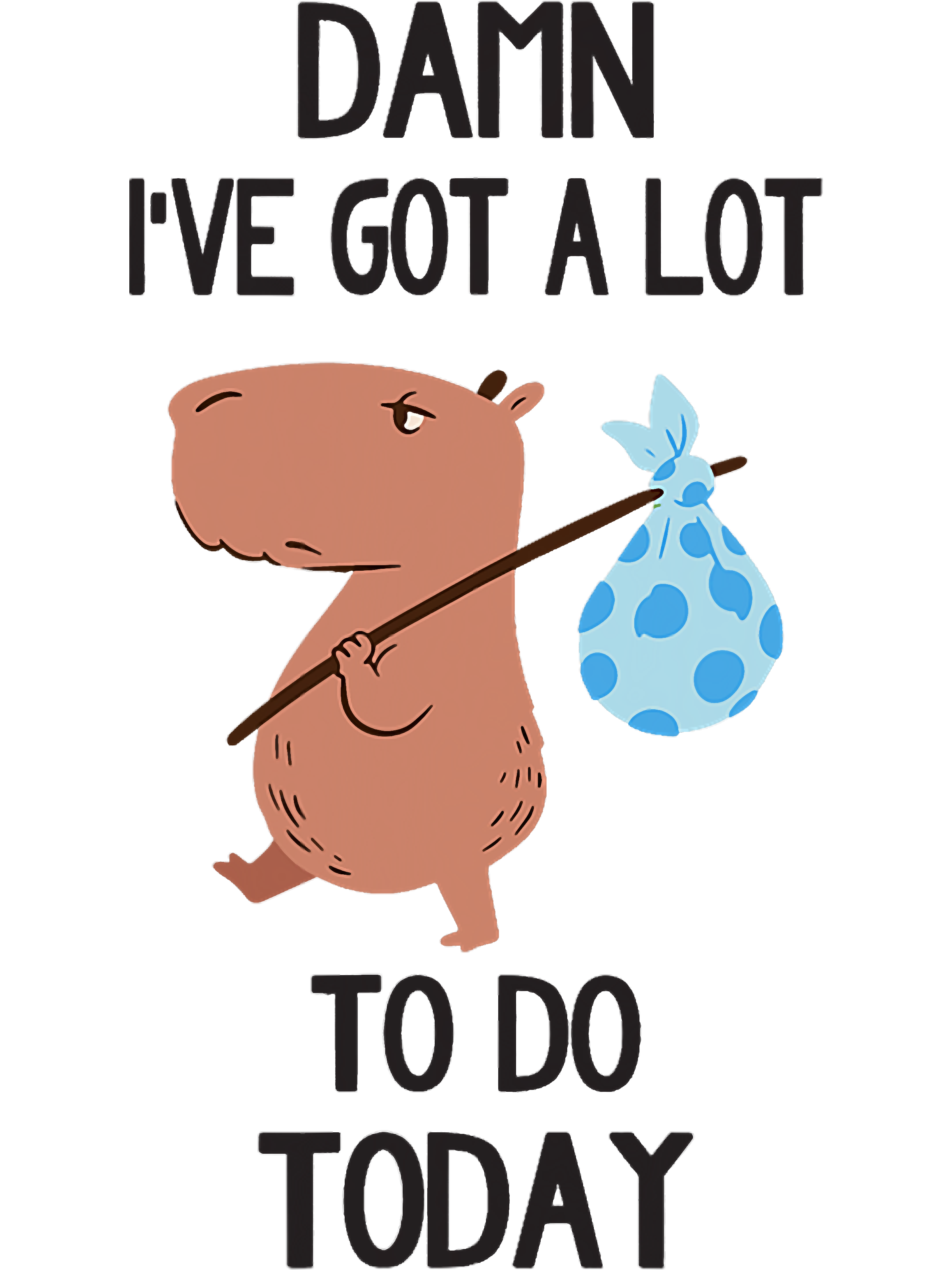 Capybara cute and fun for home office office or school,Png, | Inspire ...