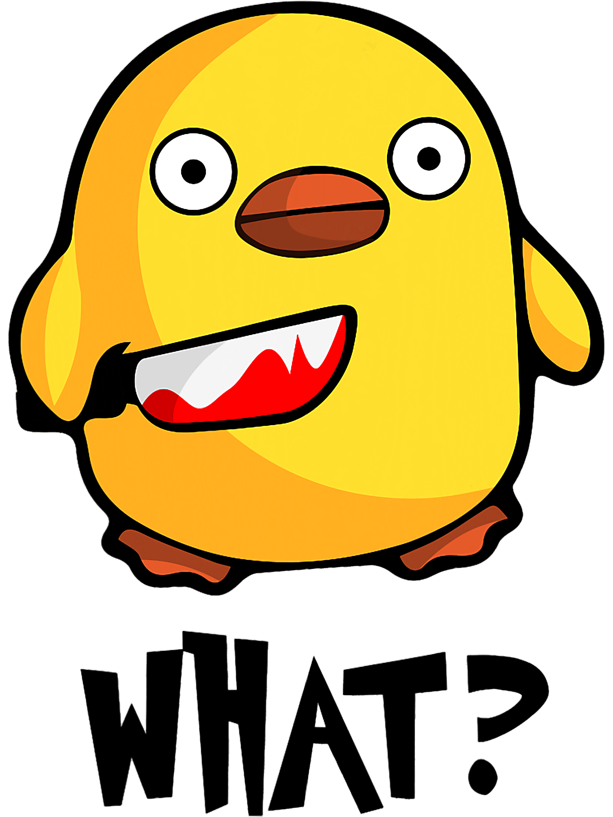 Chicken What Funny Cute Baby Chick With Knife Png Png For S Inspire