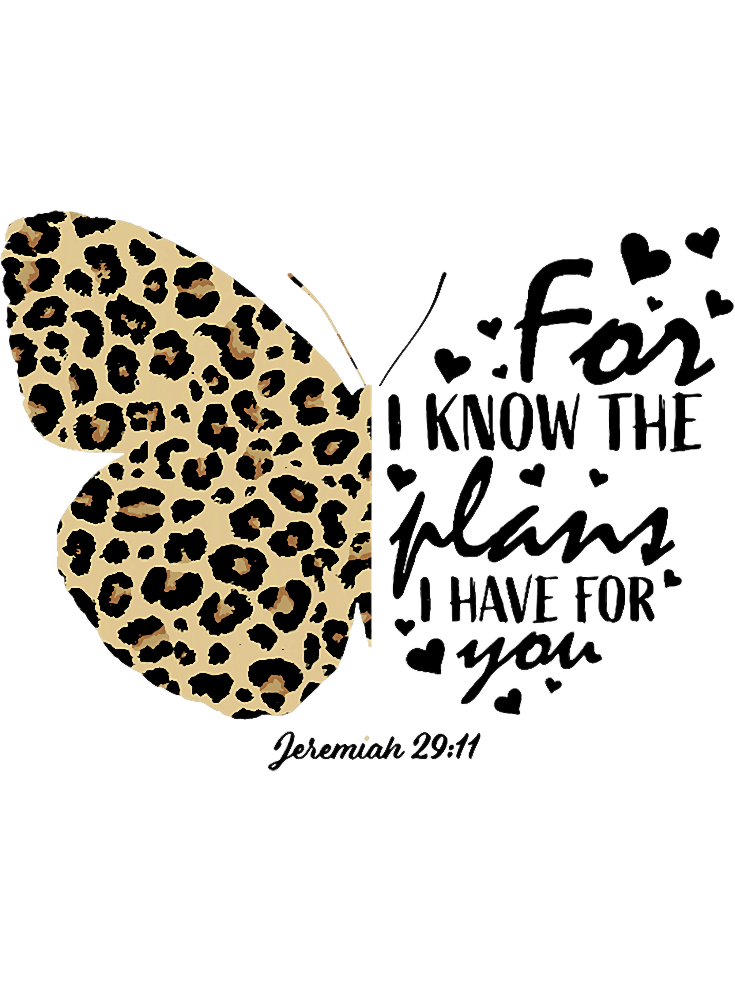 Cute Cheetah Print Butterfly Christian Religious Bible Quote | Inspire ...