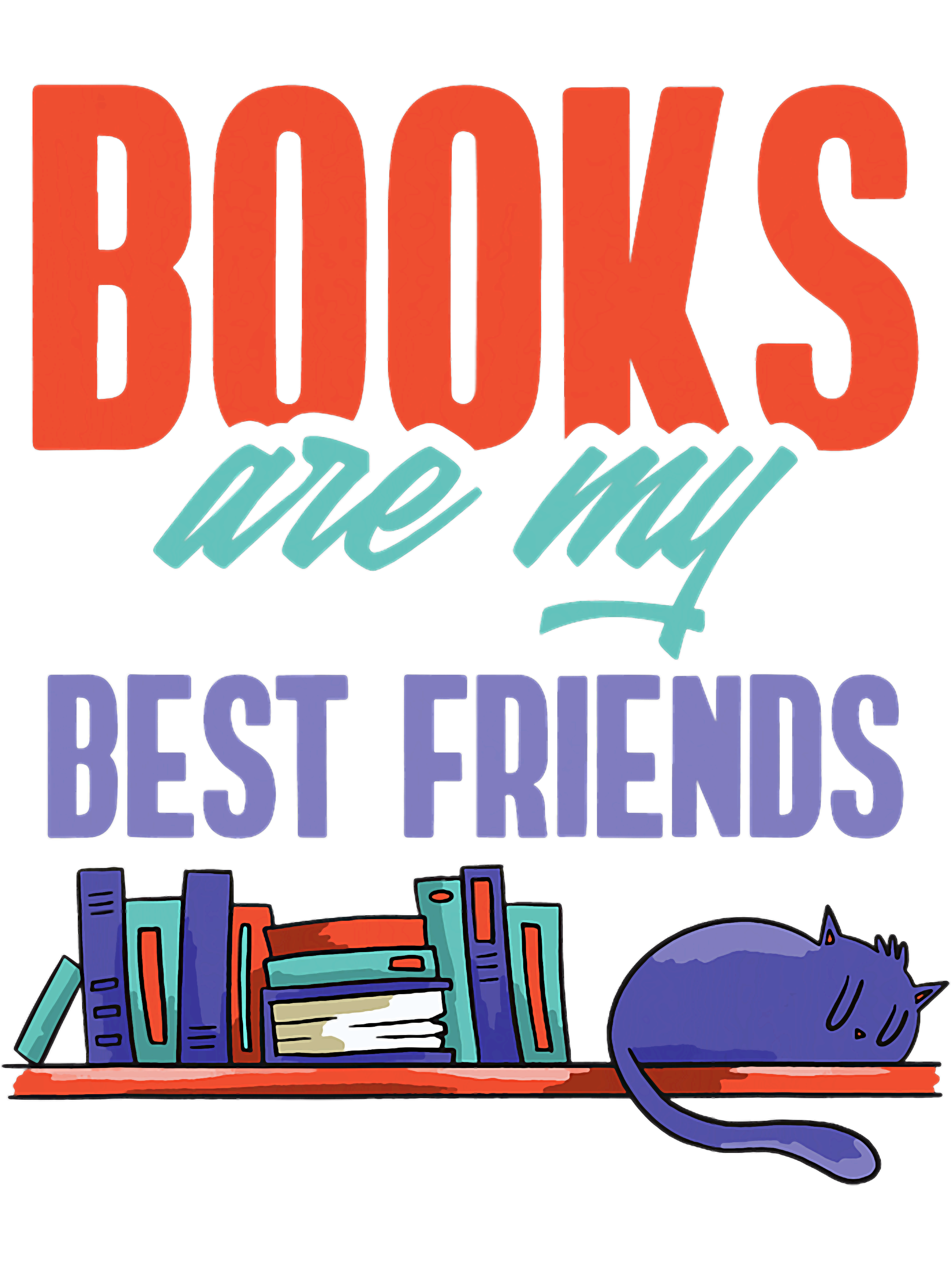 Books Are My Best Friends Designs For bibliothecary, Png, Pn | Inspire ...