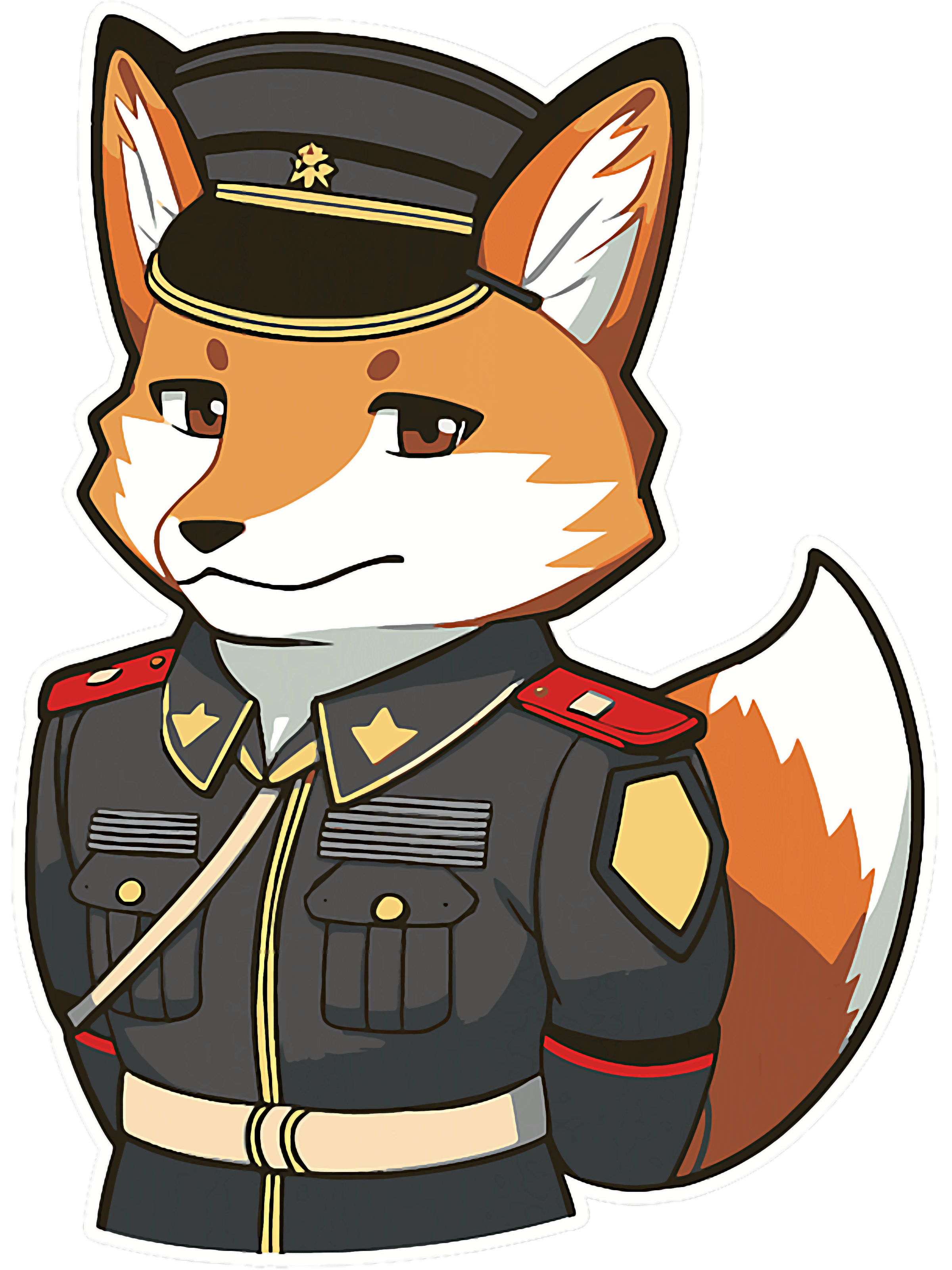 Fox Soldier In Attention Military Anime Fox, Png, Png For Sh - Inspire ...