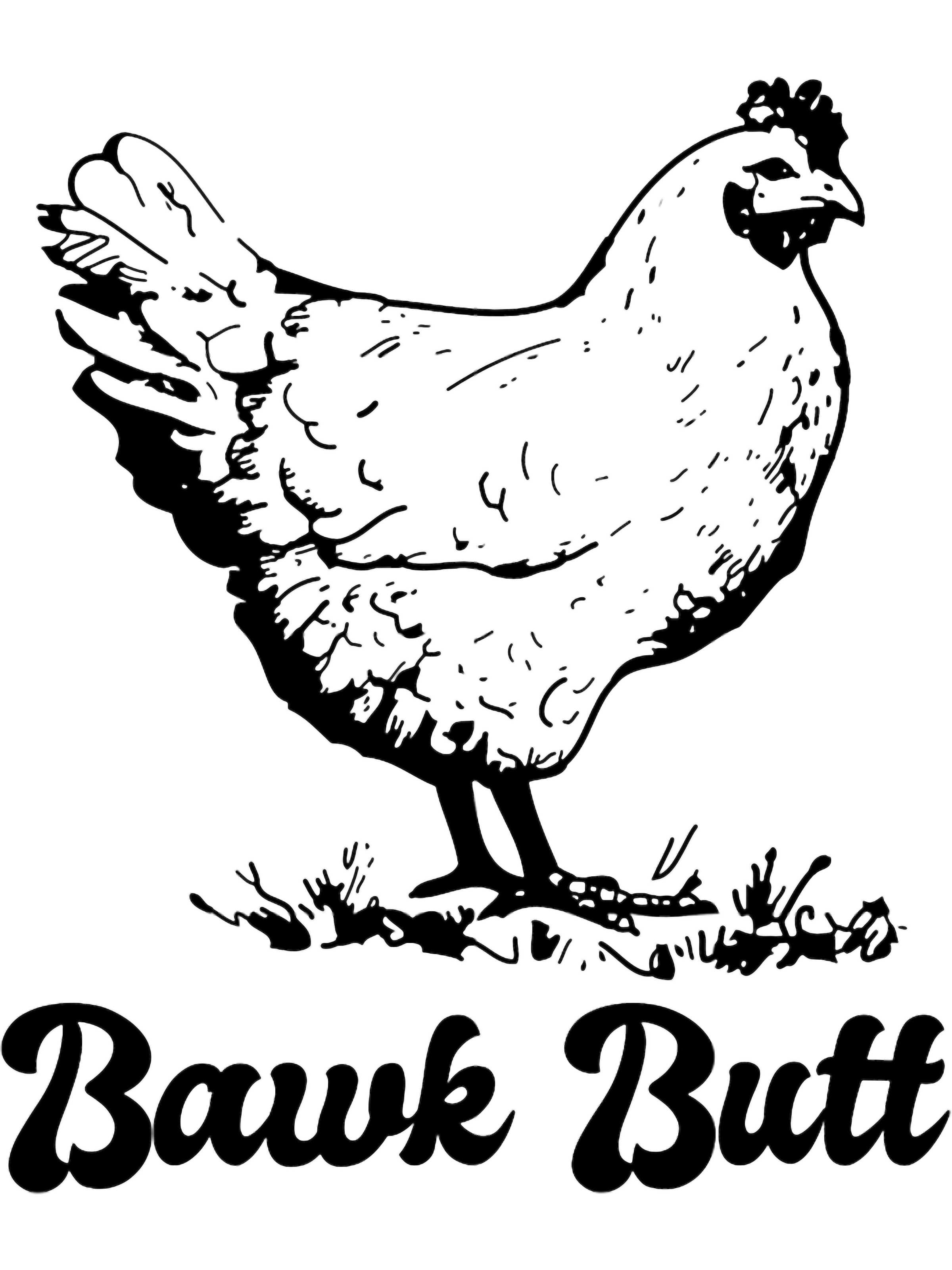 Funny Chicken Butt Bawk Butt,Png, Png For Shirt, Png Files F | Inspire ...