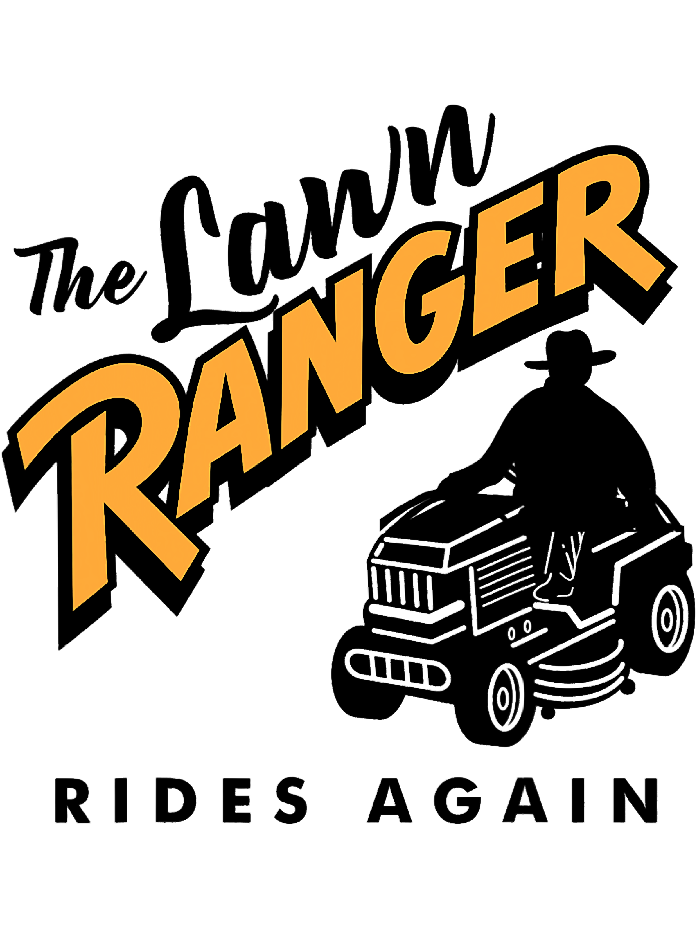 Funny Lawn Mower Cowboy Lawn Ranger Yard Work Lawn Tractor 9 | Inspire ...