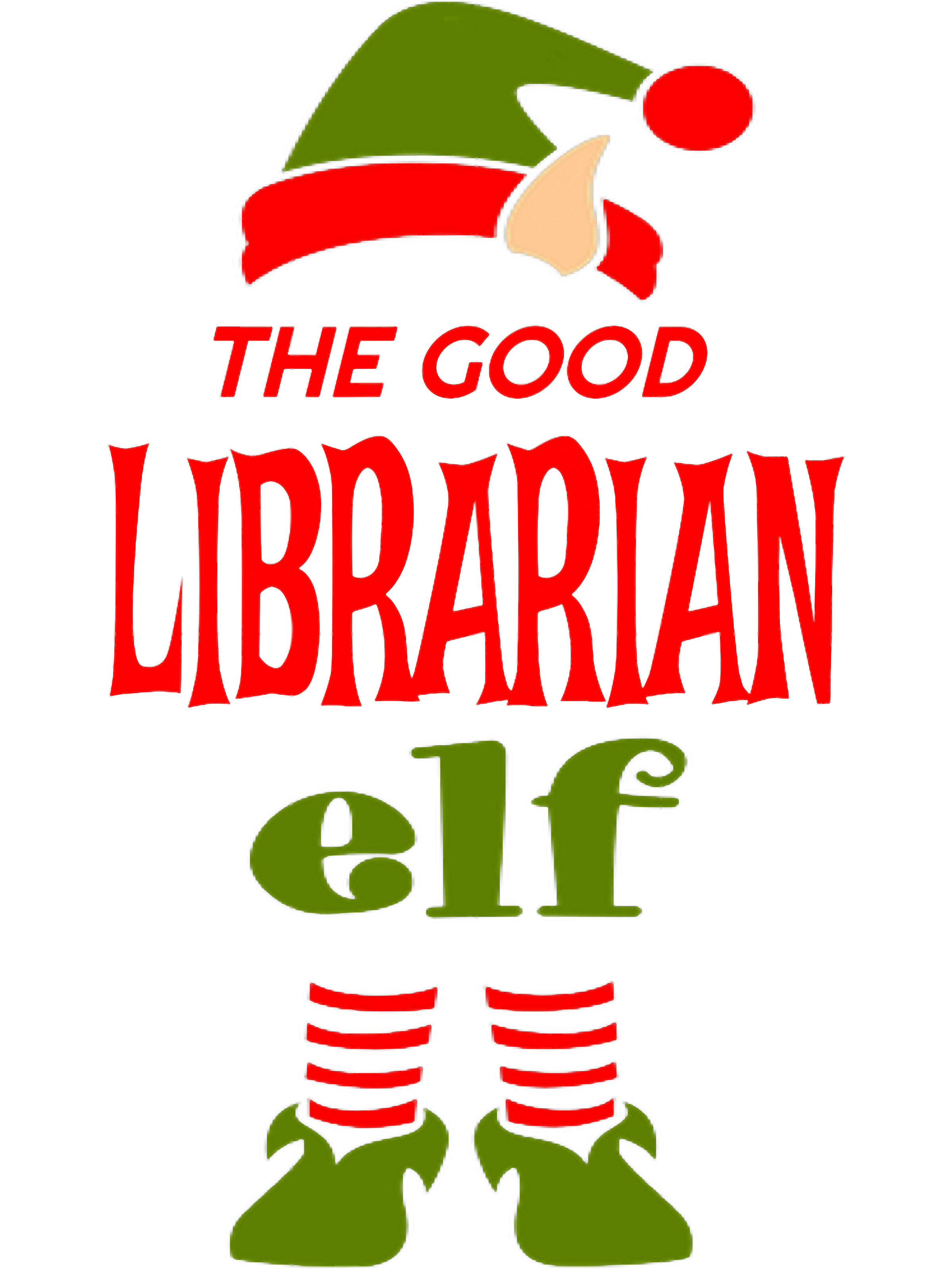 LIBRARIAN Elf Good Christmas Matching Pajama Party, Png, Png | Inspire ...