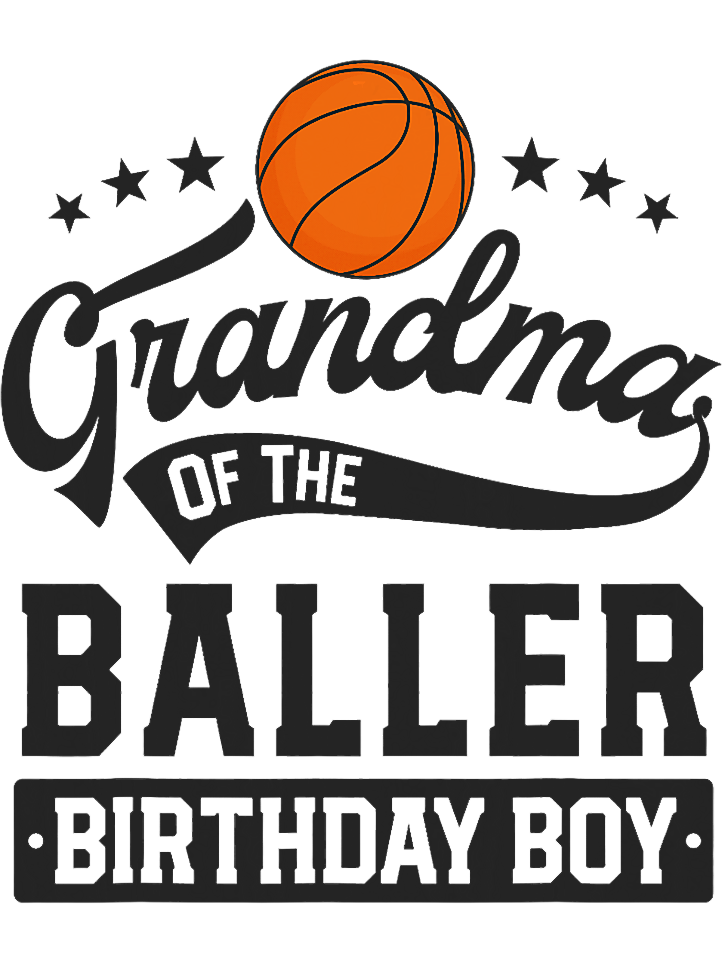 Grandma Of The Baller Birthday Boy Basketball Themed Party,P | Inspire ...