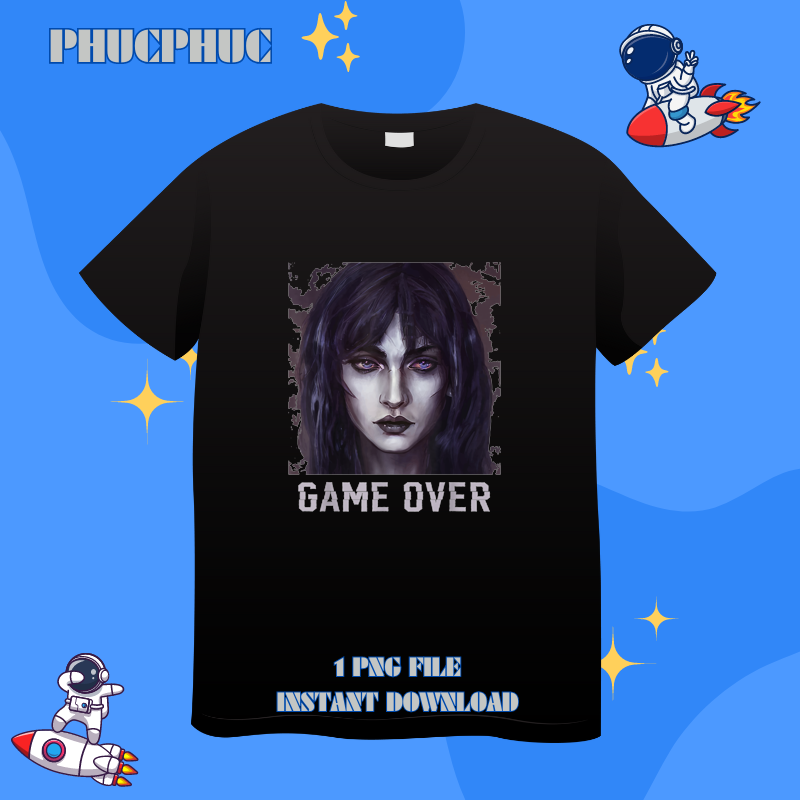 Glitch Goth Aesthetic Creepy Occult Game Over Waporwave T-Sh | Inspire ...