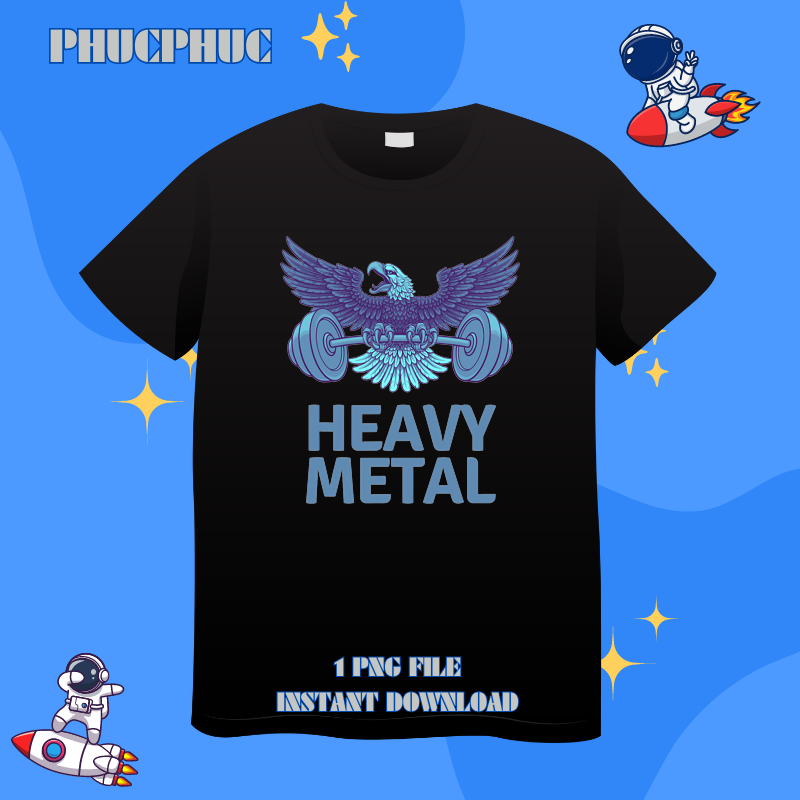 Heavy Metal Eagle Deadlift Gym Motivational Weight LiftingPn | Inspire ...