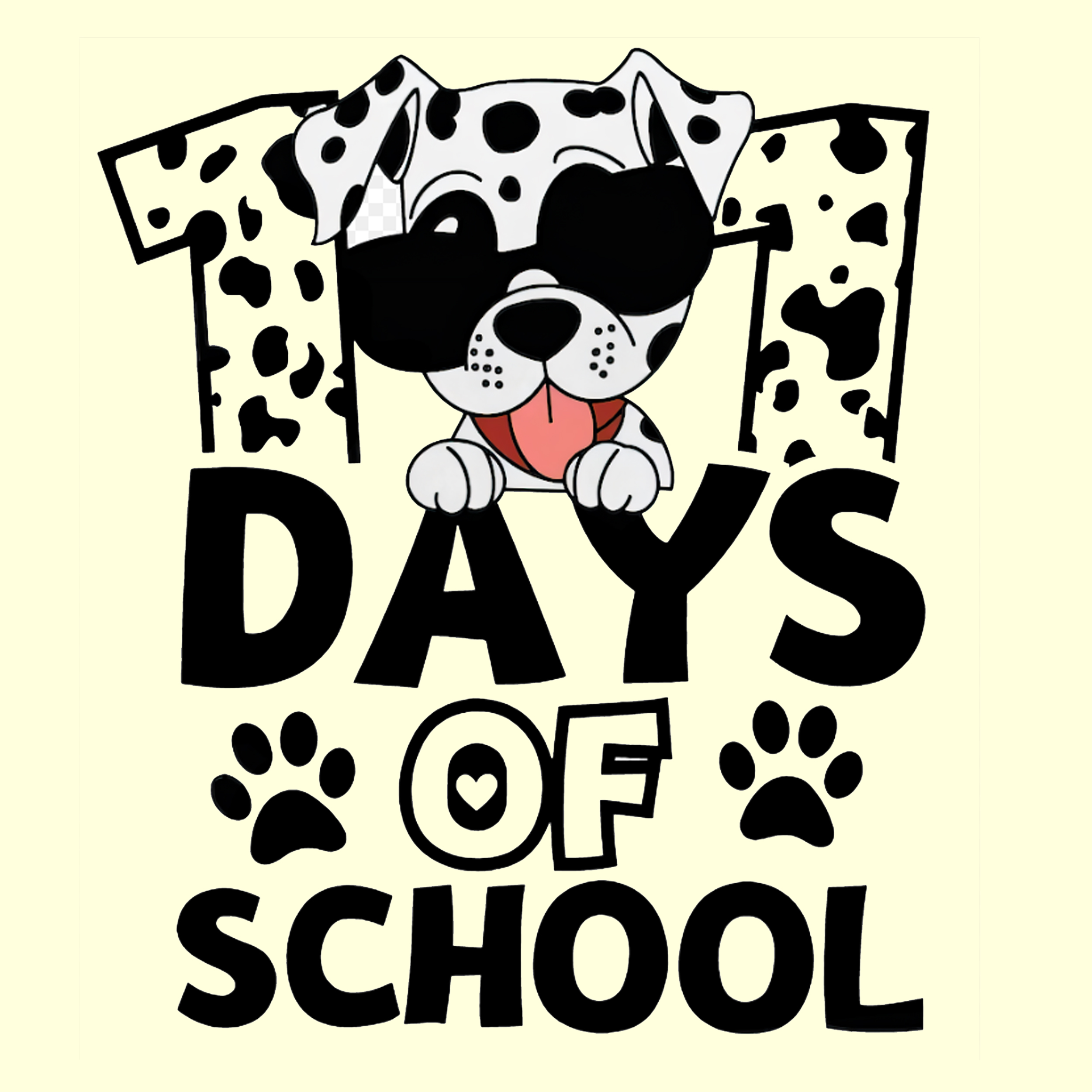 101 Days of School Dalmatian Dog PNG, Funny Gift For Teacher - Inspire ...