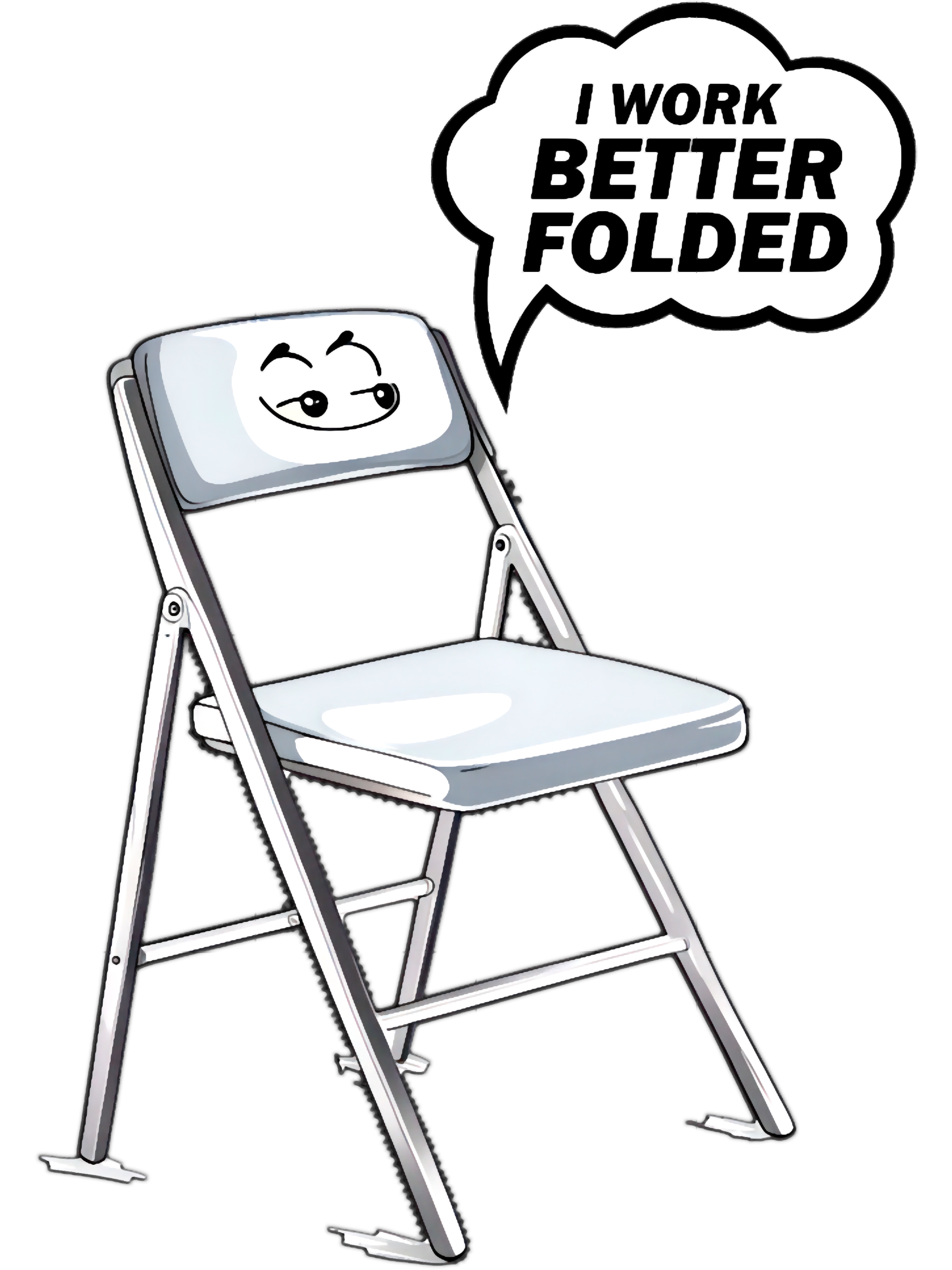 Funny White Folding Chair Meme 2 | Inspire Uplift