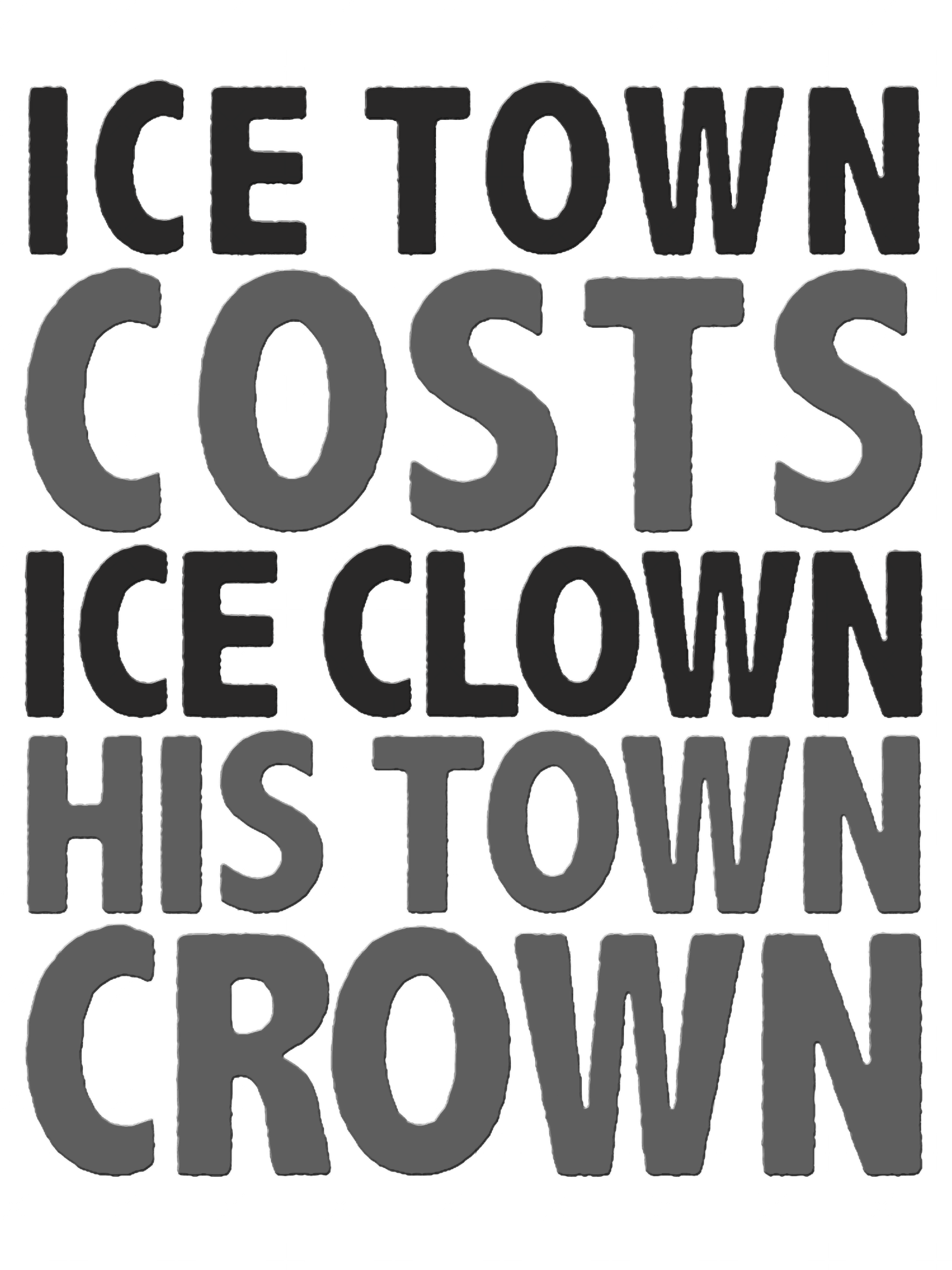 ice town costs ice clown his town crown | Inspire Uplift