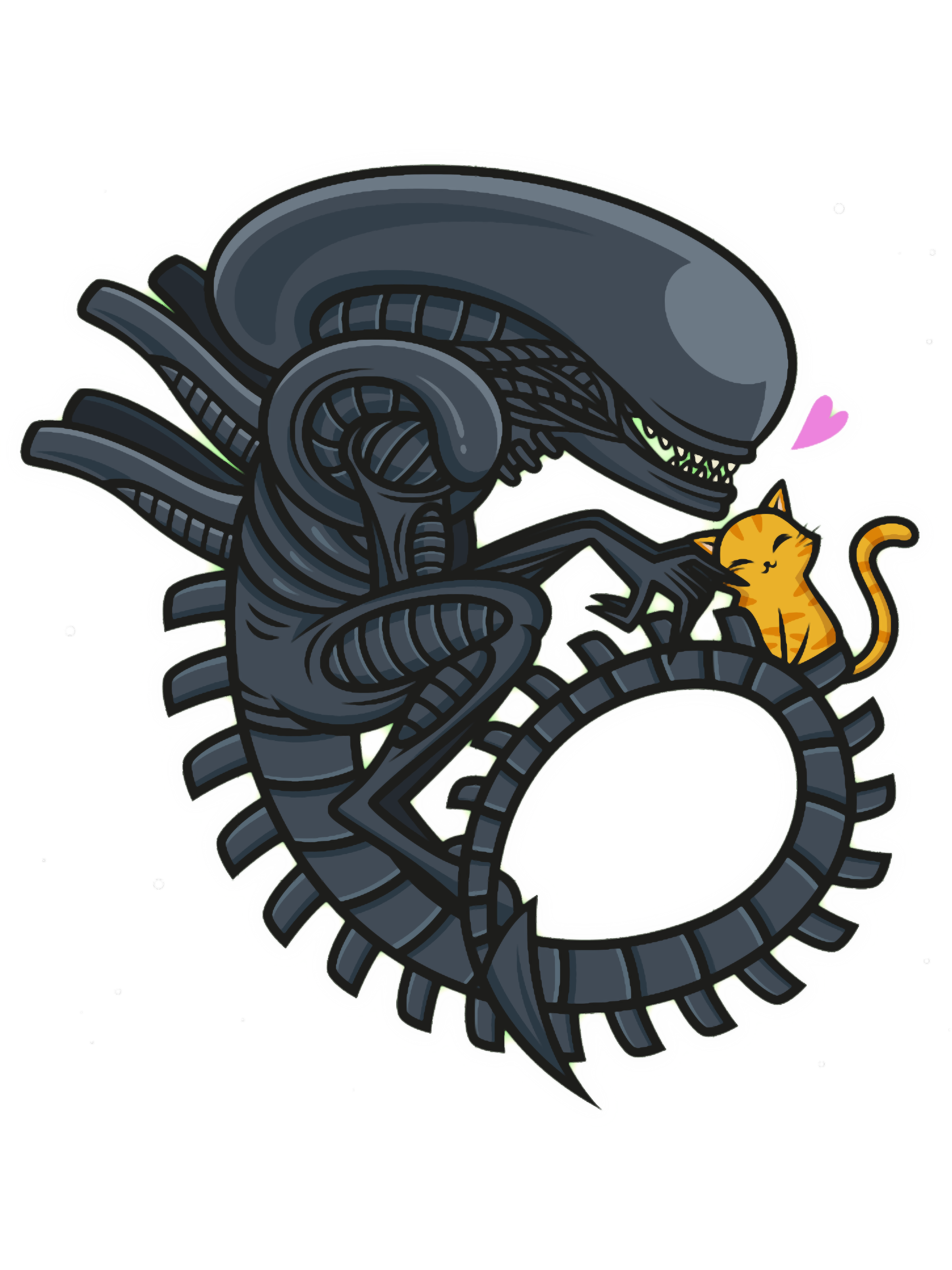 Xenomorph cuddles | Inspire Uplift