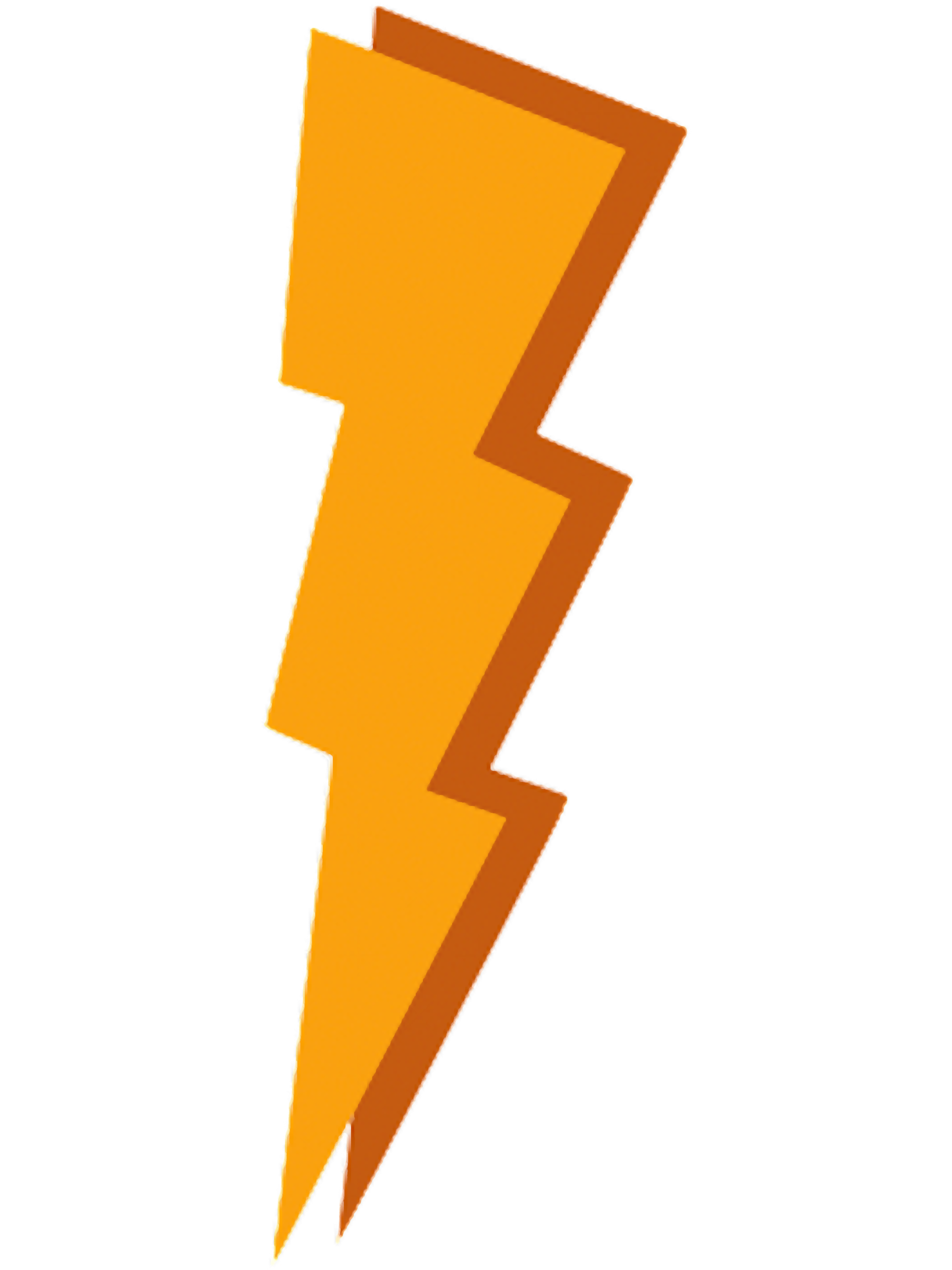orange lightning bolt | Inspire Uplift