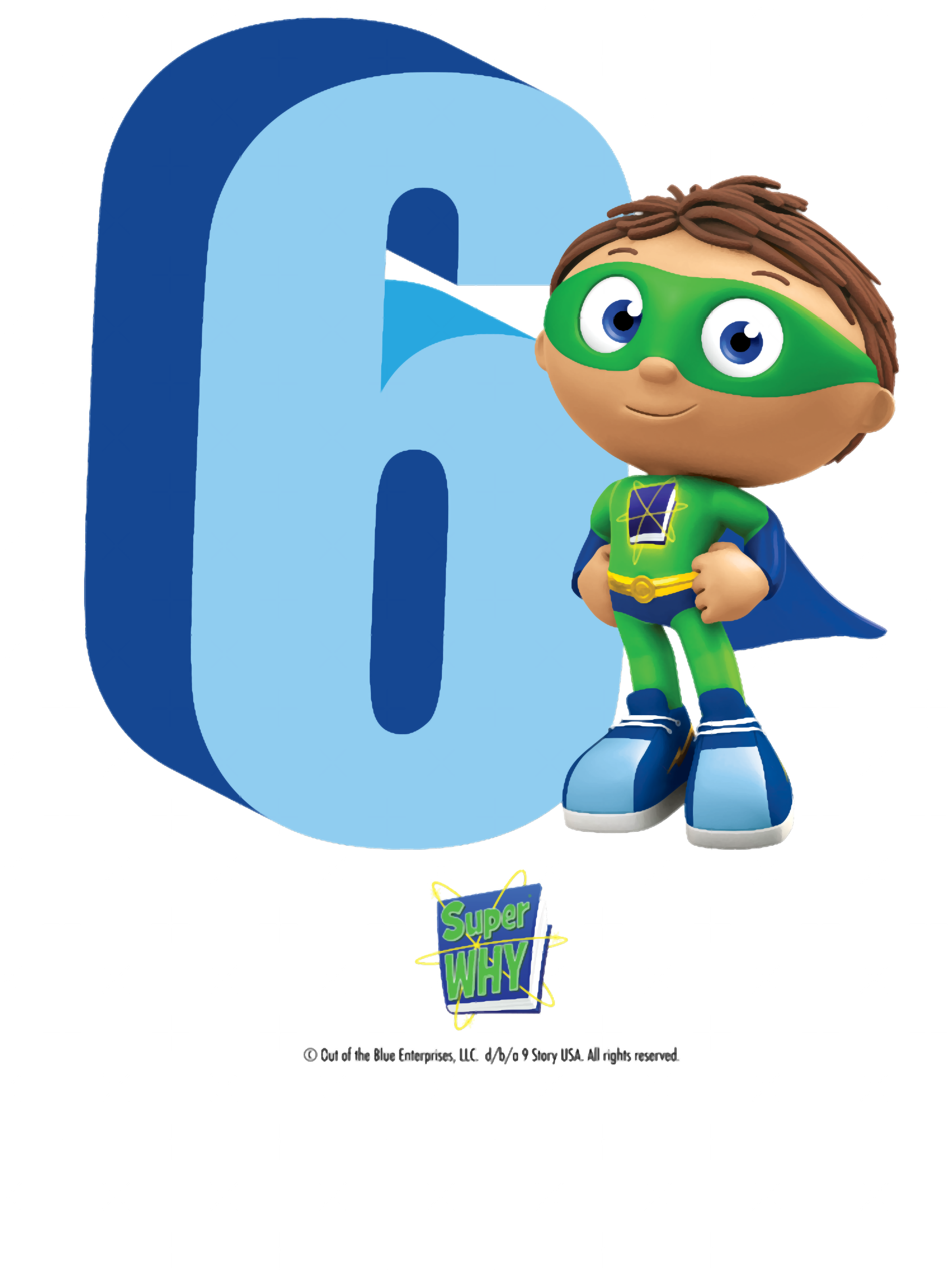 Super Why number six | Inspire Uplift