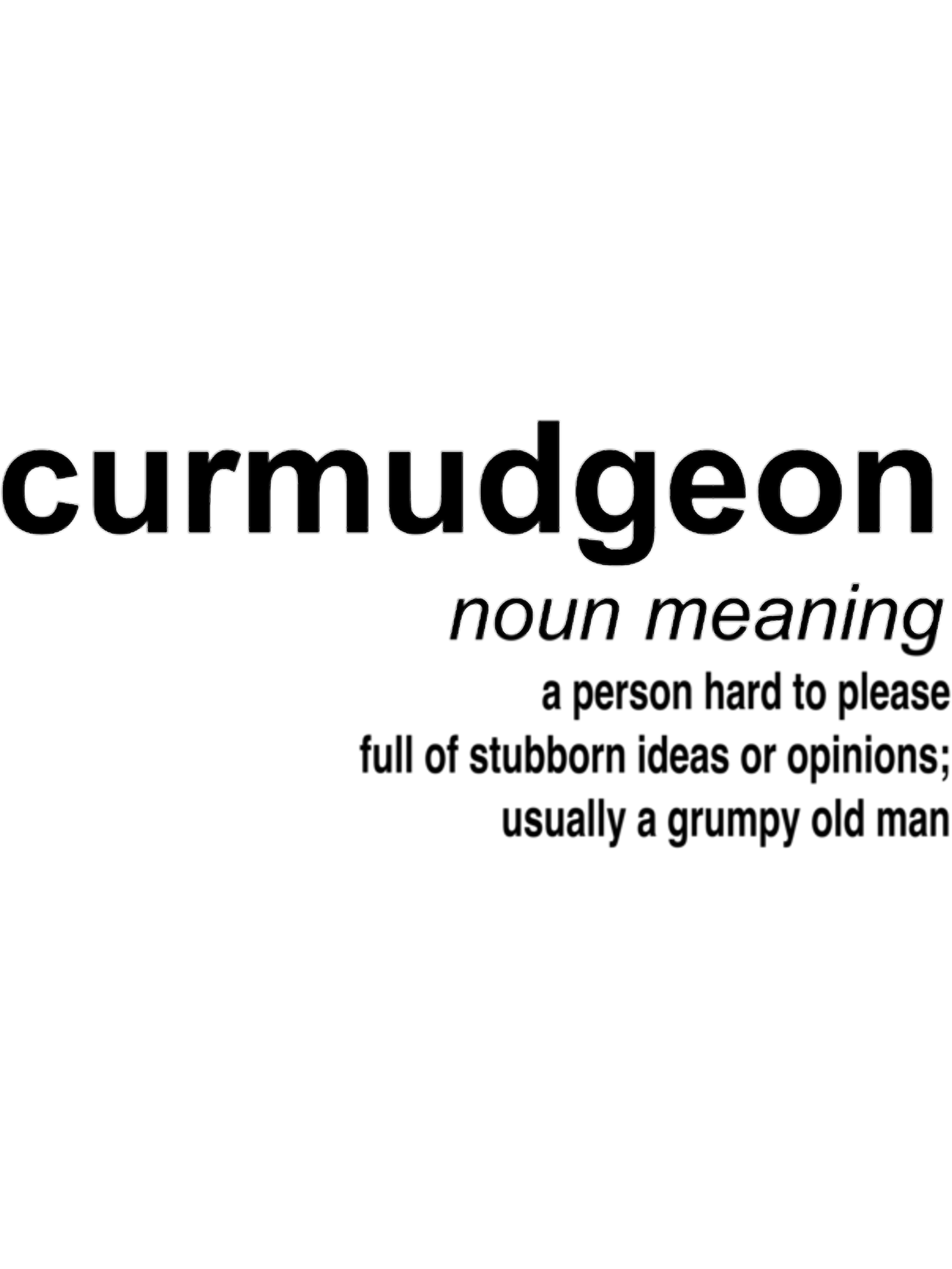 curmudgeon grumpy old man Premium .png | Inspire Uplift