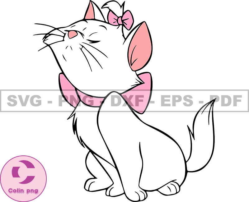 Disney Cat Marie Svg, Kitten Cat Marie Png, Cartoon Customs - Inspire ...