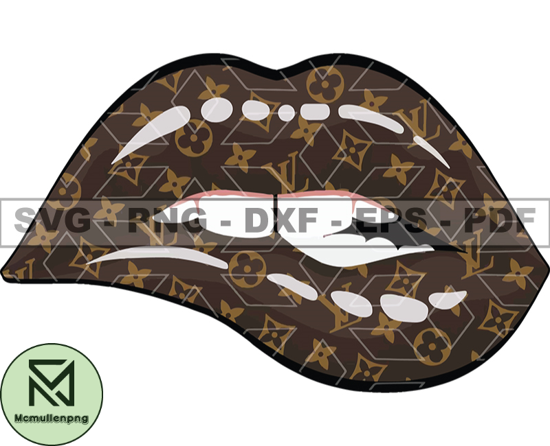 Louis Vuitton Lips Svg, Fashion Brand Logo 229 | Inspire Uplift