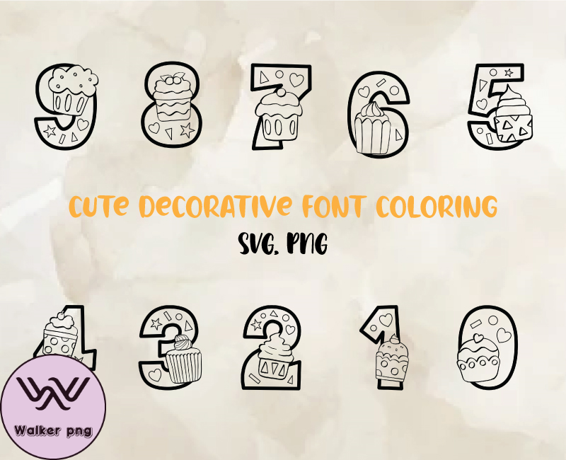 25 Walker png Little Cupcake SVG PNG Font, Modern Font, Font - Inspire ...