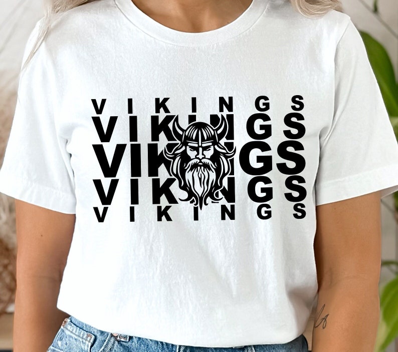 Vikings SVG PNG, Vikings Face svg, Stacked Vikings svg, Viki - Inspire ...