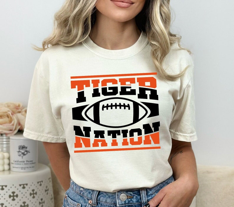 Tiger Nation SVG PNG, Tiger SVG, Tiger Mascot svg, Tigers Ch - Inspire ...