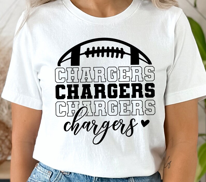 Stacked Chargers SVG, Chargers Mascot svg, Chargers svg, Cha - Inspire ...