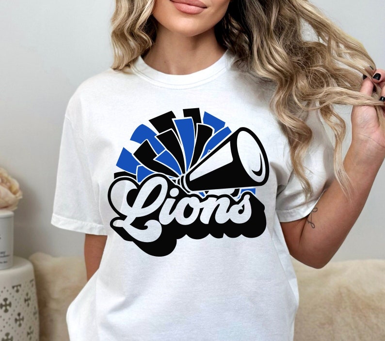 Lions Cheer SVG PNG, Lions Mascot svg, Lions svg, Lions Shir - Inspire ...