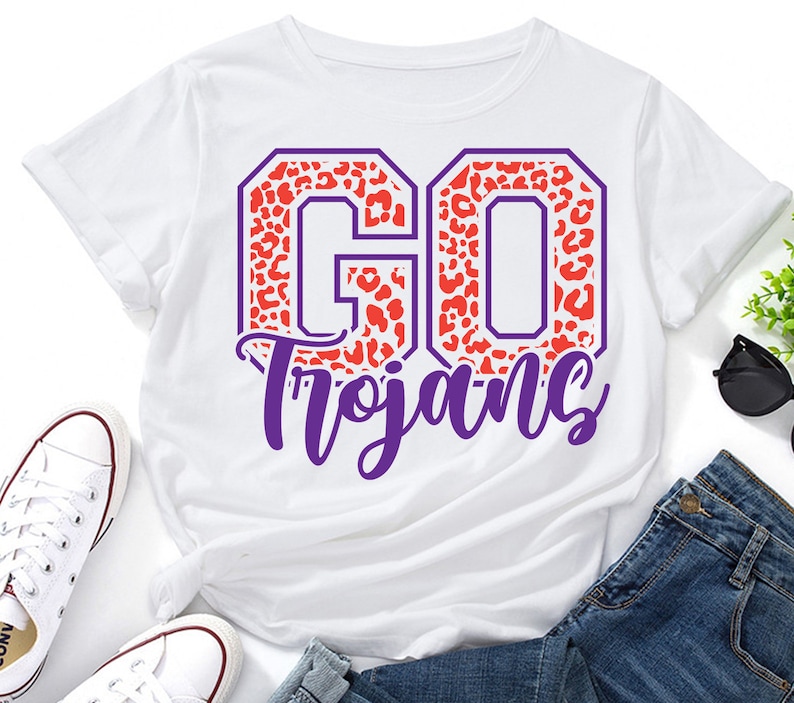 Leopard Go Trojans Svgtrojans Cheer Svgtrojans Mascot Svg Inspire Uplift