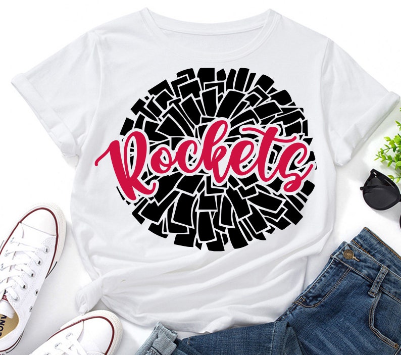 Rockets SVG,Pom Pom svg,Rockets Cheer svg,Cheerleader svg,Ro - Inspire ...