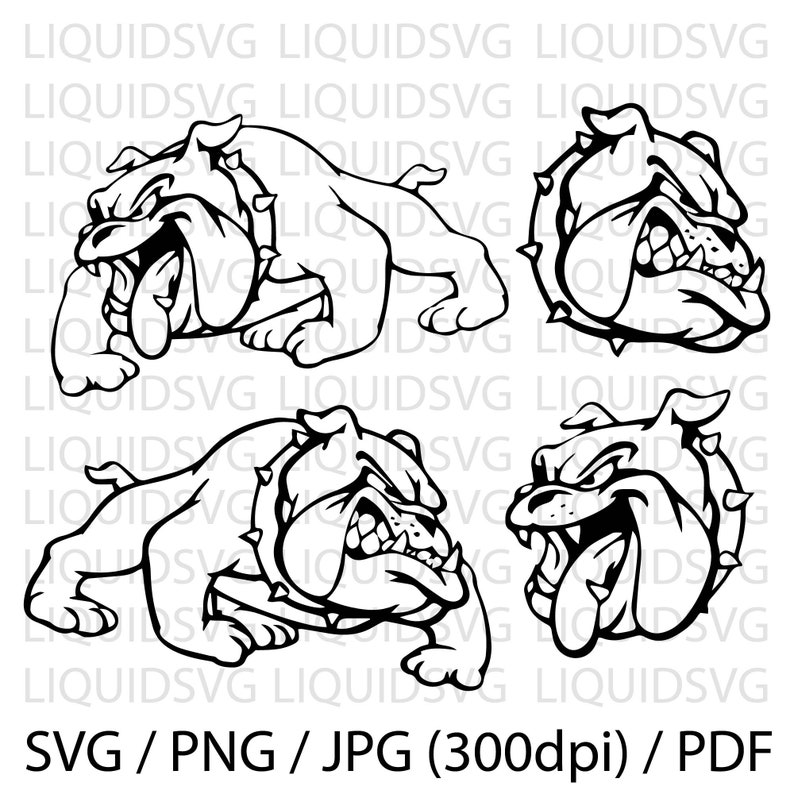 Bulldog svg Bulldogs svg Bulldog mascot svg Team mascot svg | Inspire Uplift