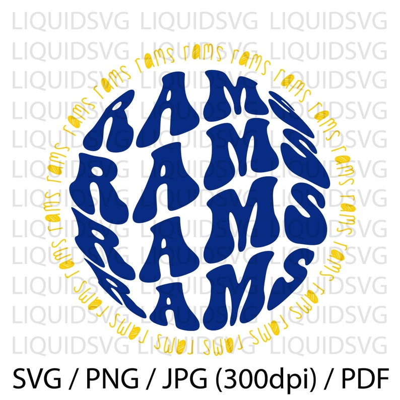 Rams SVG Ram svg Rams PNG Stacked Rams svg Rams Cheer svg Ra - Inspire ...