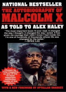 "The Autobiography of Malcolm X" by Malcolm X and Alex Haley | Inspire ...