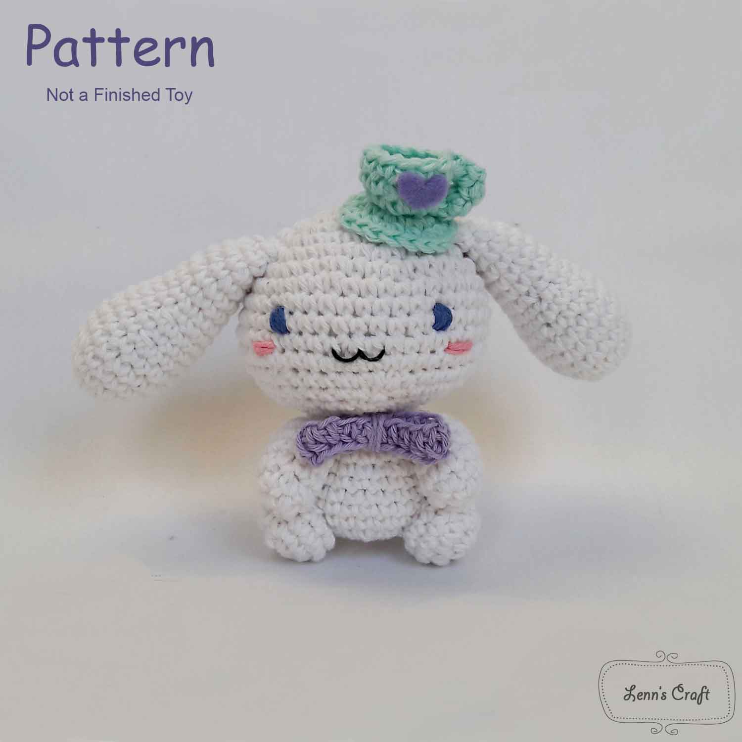 Cinnamoroll amigurumi crochet doll pattern | Inspire Uplift