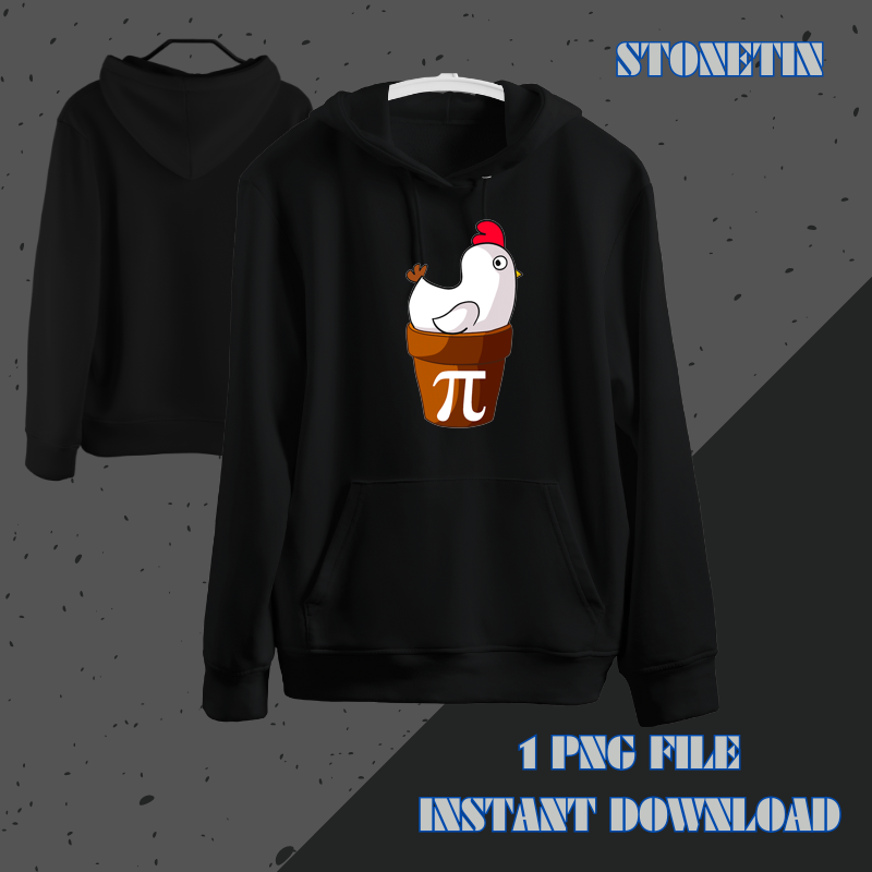 Chicken Pot Pi Funny Pie Day Cartoon Chicken Pot Pi | Inspire Uplift
