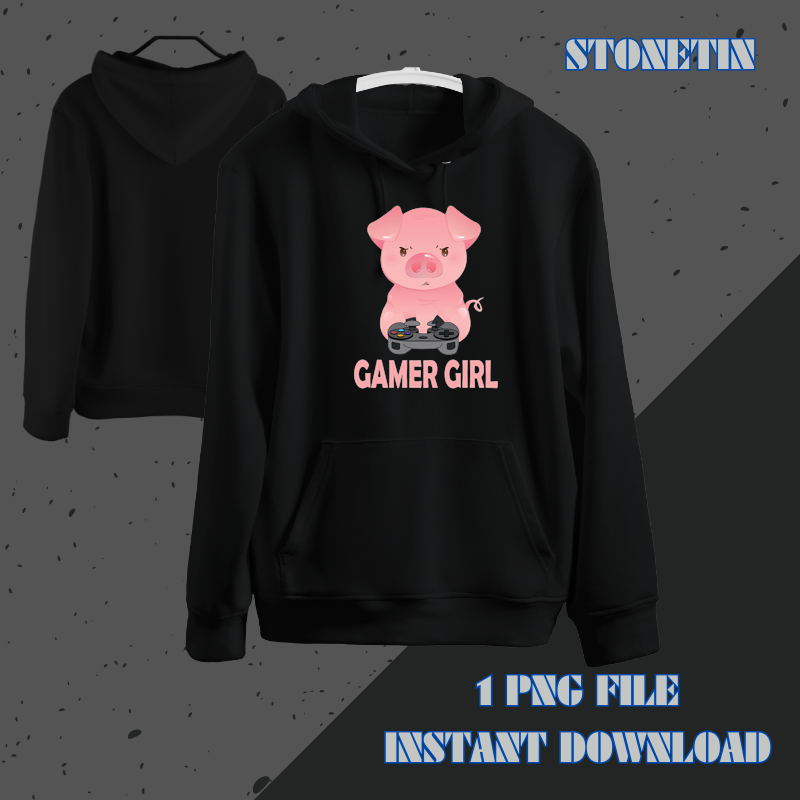 Gamer Girl Gamer Pig Video Gamer Pig Funny Girls Gaming | Inspire Uplift